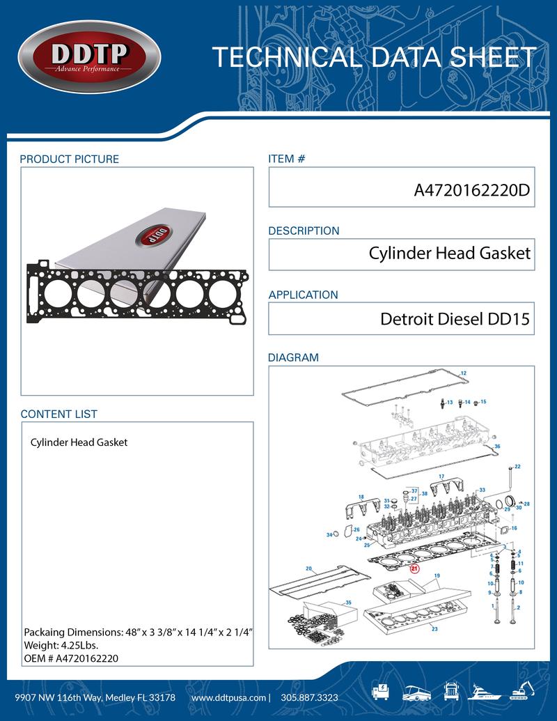 Cylinder Head Gasket DD15 (906) (A4720162220) – DDTP STORE ONLINE