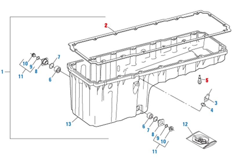 Oil Pan Isolator Bolt Asm W/ Gasket Kit DD15 ( A4720140583 ) – DDTP ...