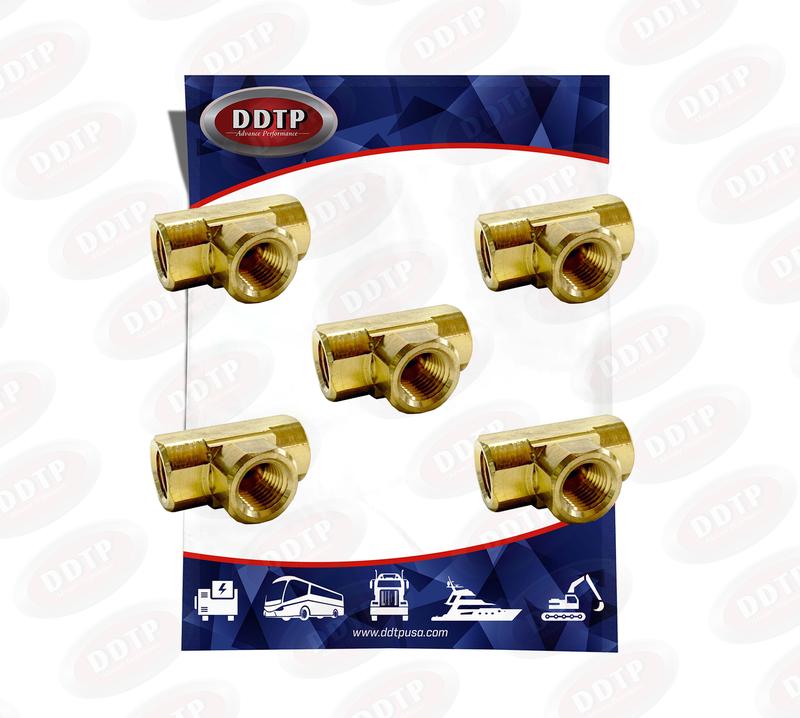 Brass Pipe Tee Fitting 1/4” Extruded (Set of 5) – DDTP STORE ONLINE