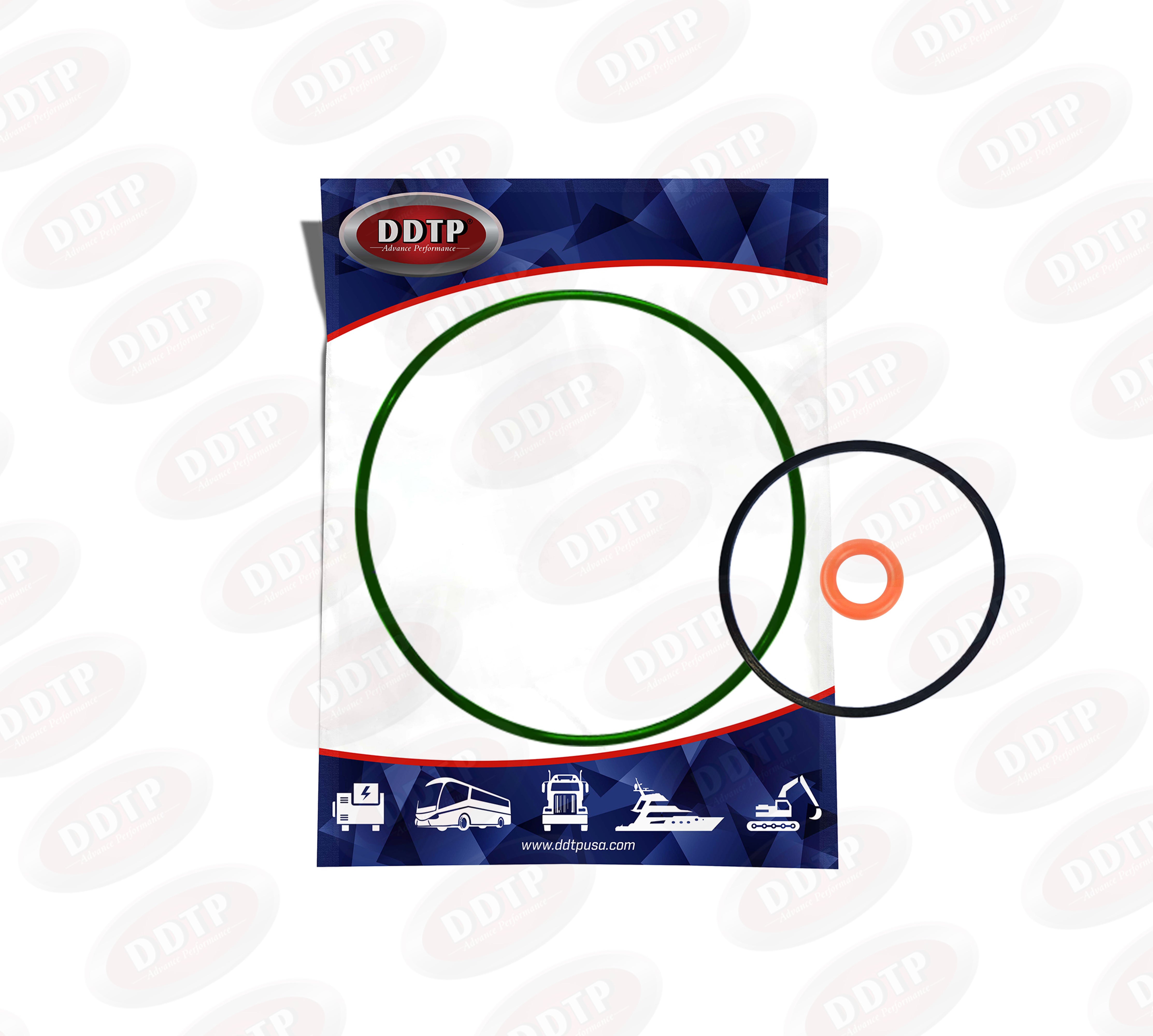 Air Compressor S60 (14L - 14.8L) Mounting Seal Kit (23527273, 23527275 ...