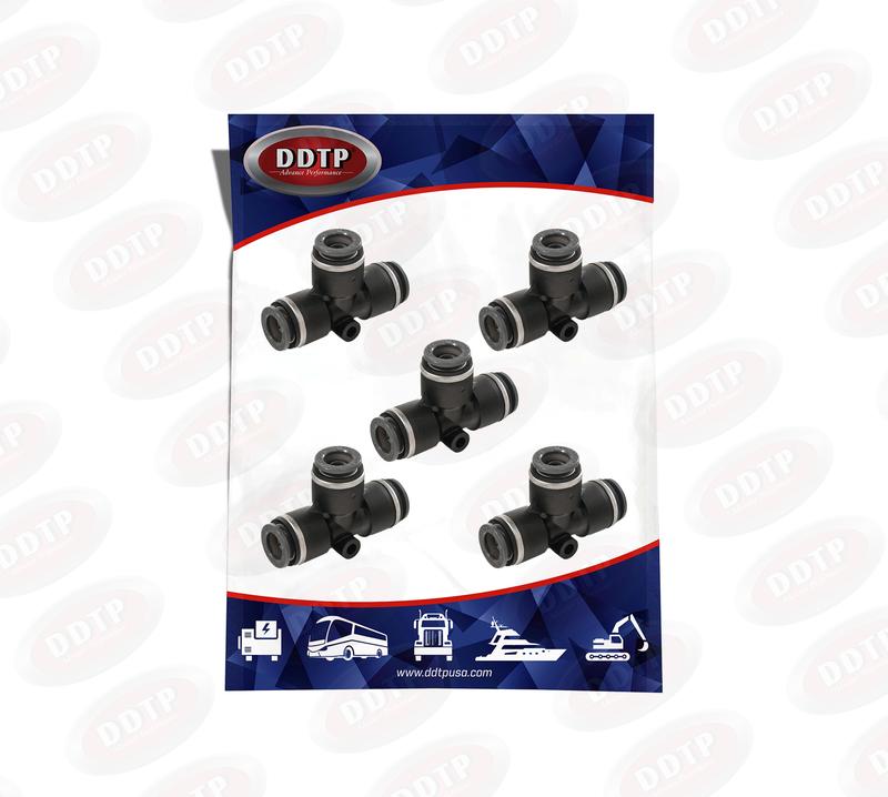 Tube Composite Union Tee DOT Push-In Fitting 1/4" (Set of 5) – DDTP ...
