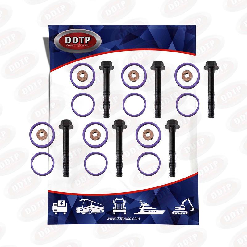 Injector O-Ring & Washer Kit W/ Bolt 14L 2007 (23537123 Set of 6 ...